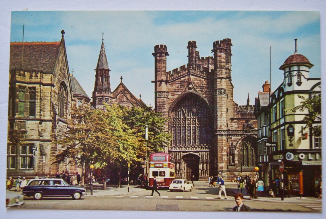 Vintage Postcard the West Front, Chester Cathedral Post Card Printed in ...