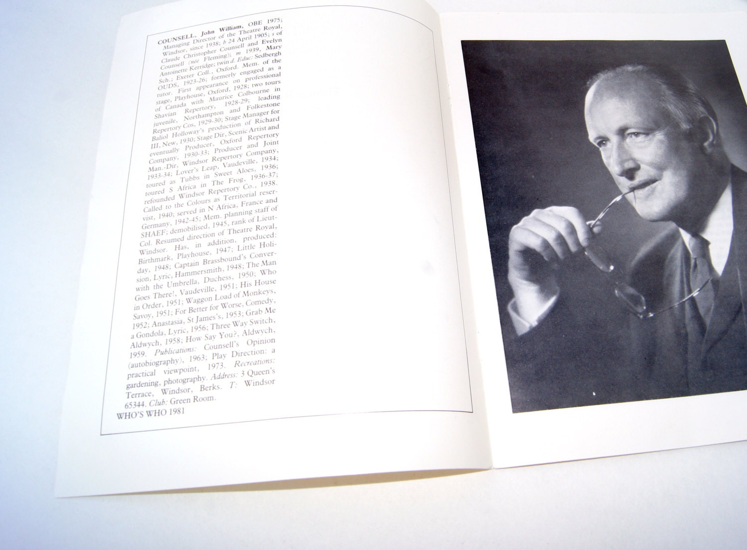 Curtain up the Magazine Programme of the Theatre Royal Windsor Black ...