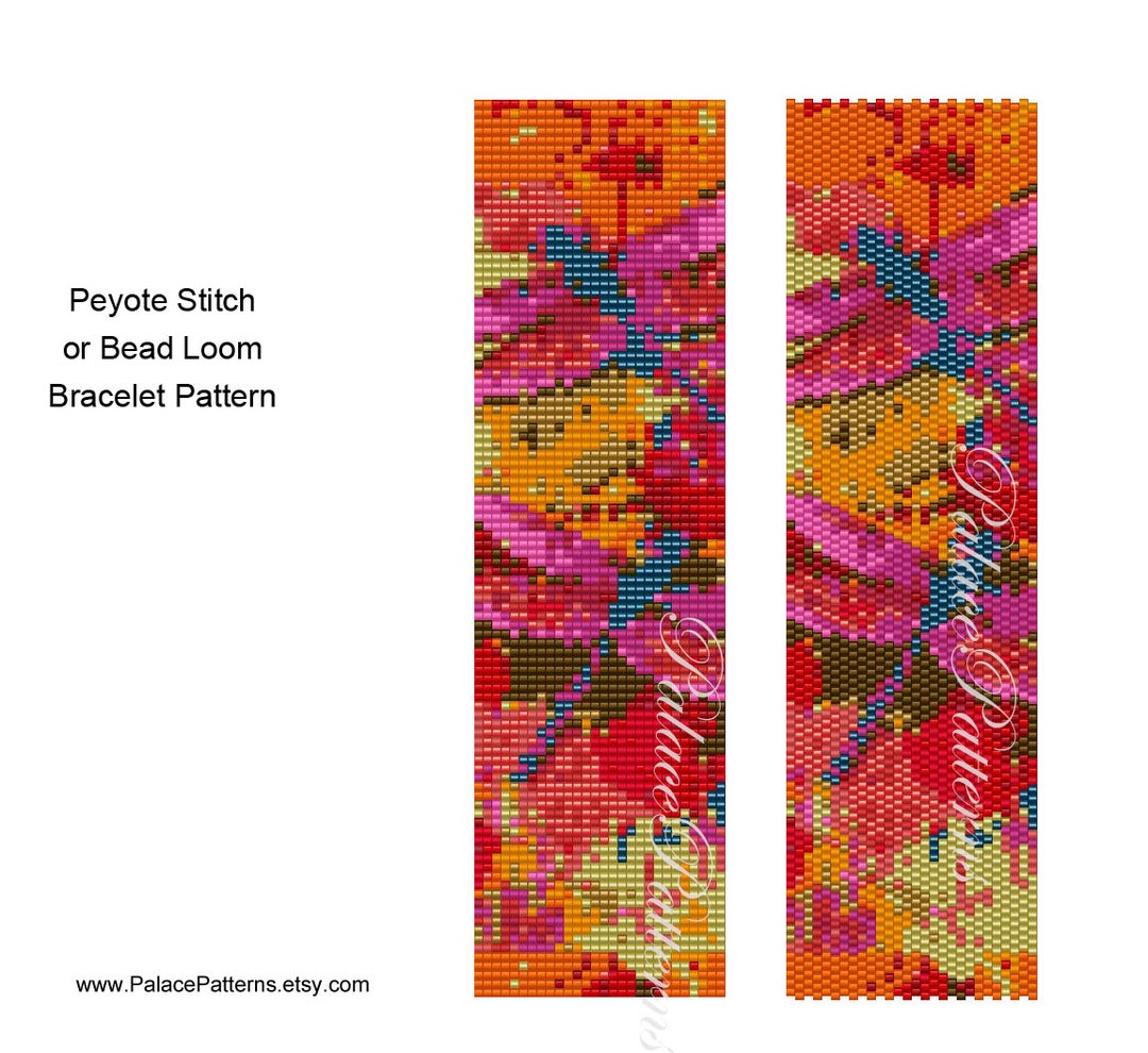 Bracelet Pattern for Bead Loom or Peyote Stitch - Dragonfly Dreams ...