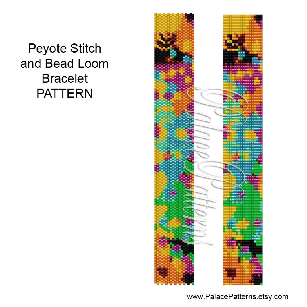 Bead Weaving Bracelet Pattern - 48thin - Bead Loom Bracelet Pattern and ...