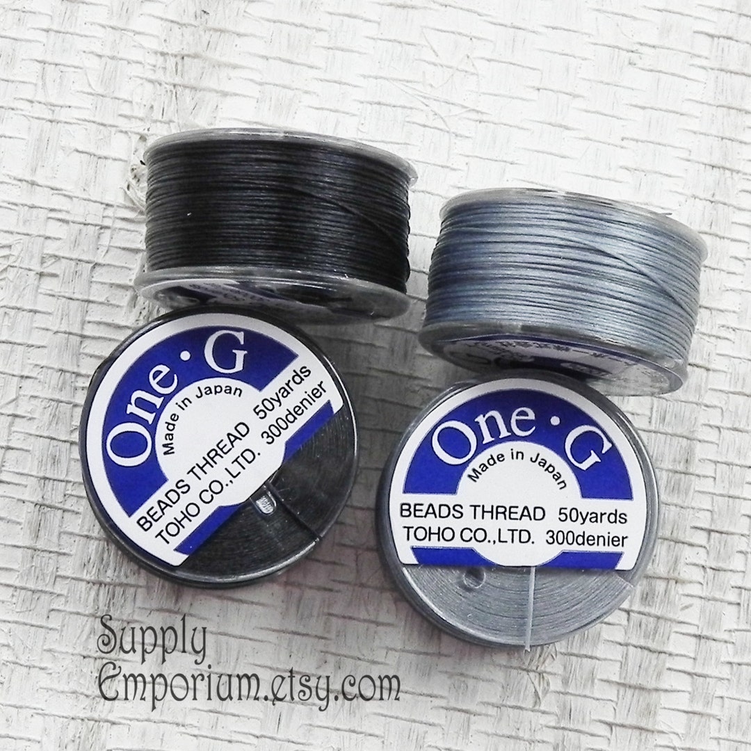No Fray One G Beading Thread - 100% Nylon Thread 300 Denier Thread - 50 ...
