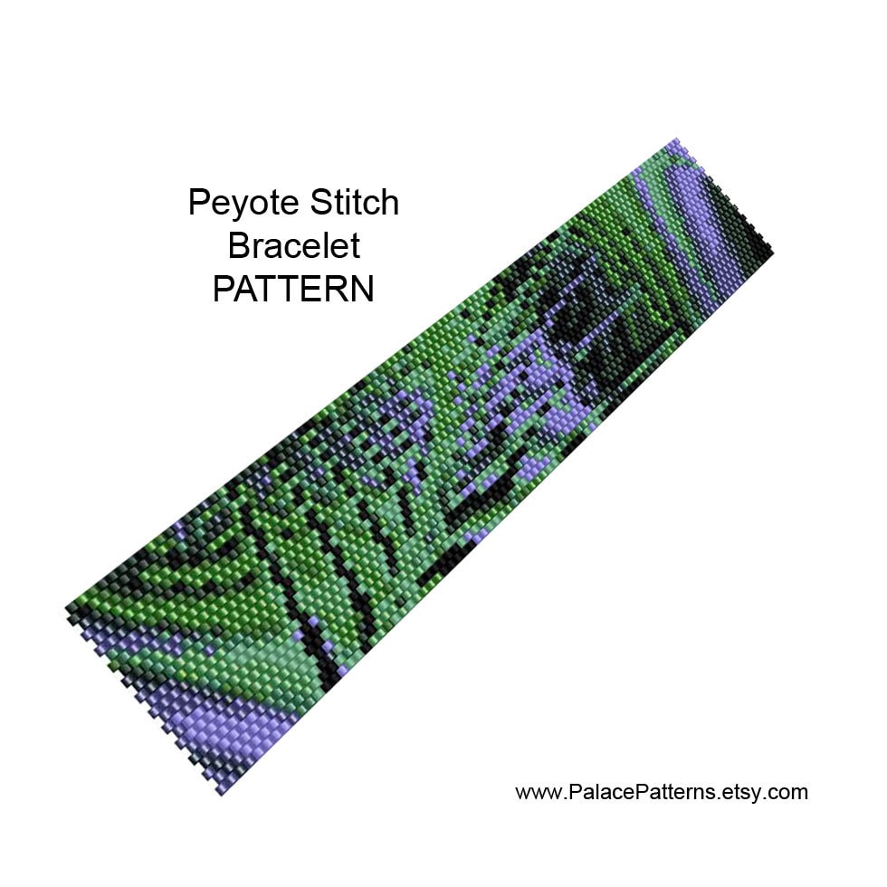 Peyote Stitch Bracelet Pattern Pp15a DIY Beadweaving - Etsy