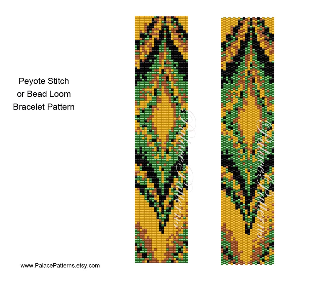 Delica Bead Pattern, PP434 Delica Bead Loom or Even Count Peyote Stitch ...