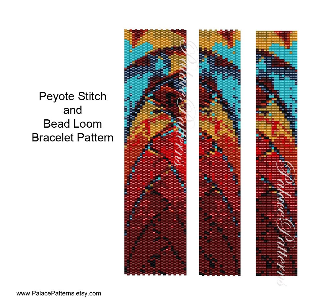 Loom and Peyote Stitch Bracelet Patterns - PP2 - Wide and Narrow ...