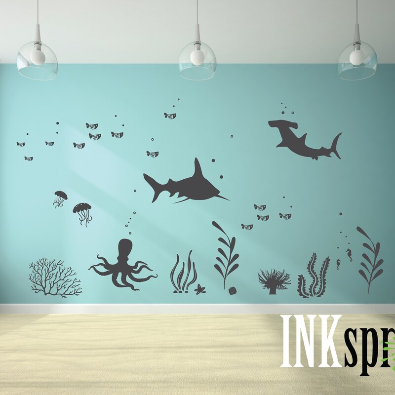 Ocean Theme Wall Decal - Etsy