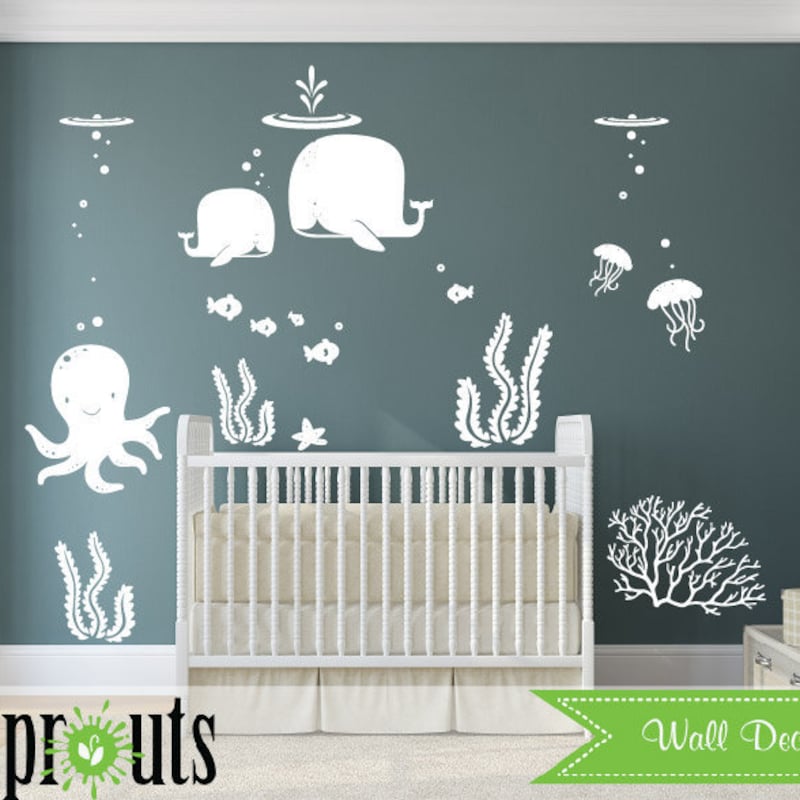 Ocean Theme Wall Decal - Etsy