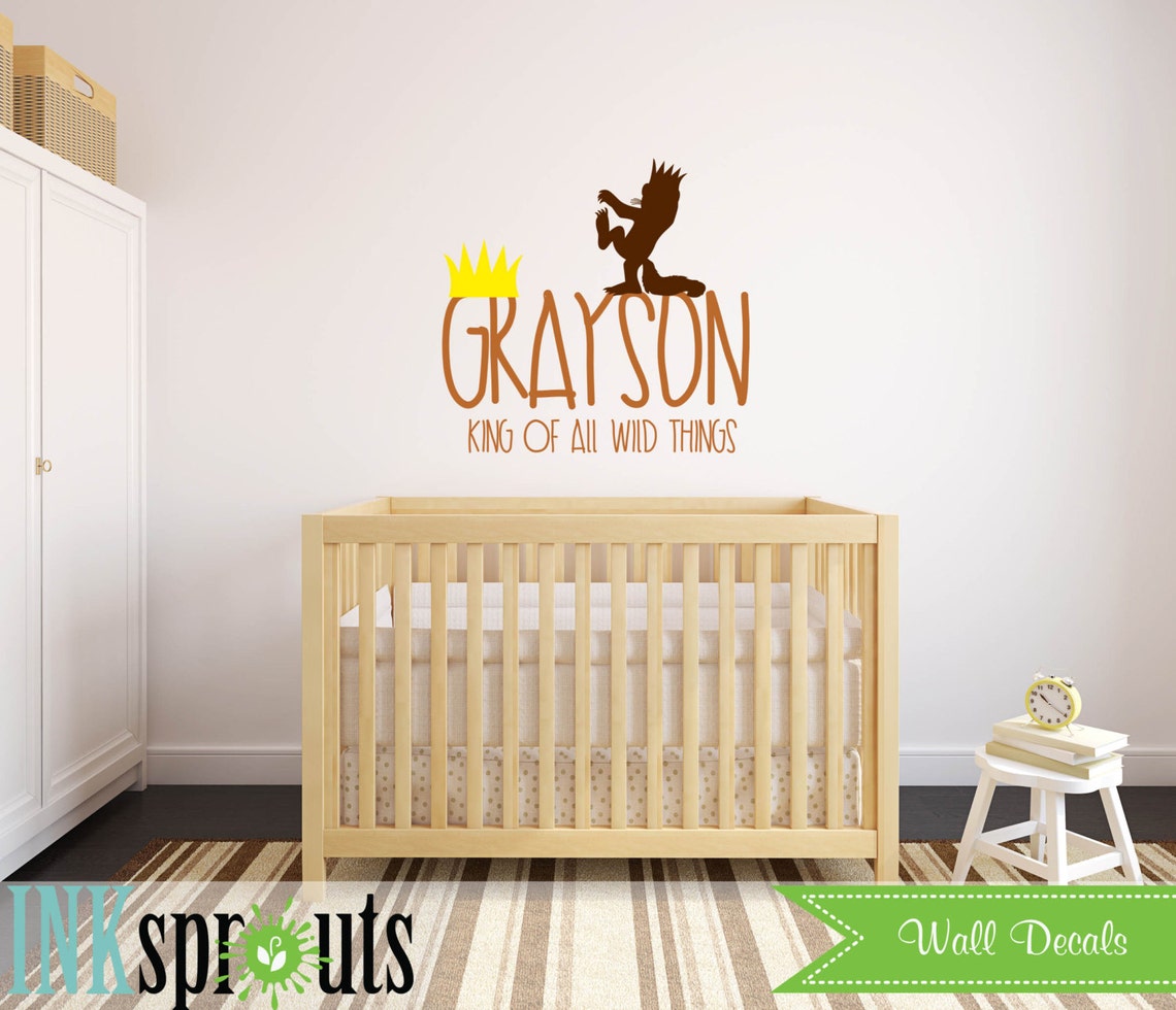Where the Wild Things Are Inspired Decal, Custom Name Decal, Wild ...