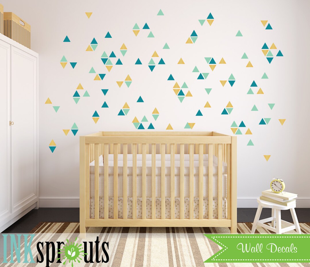 Triangle Wall Decal, Triangle Pattern, Triangle Confetti, Polkadots ...