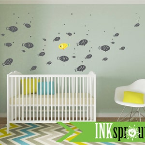 School of Fish Decal Set, Under the Sea, Ocean Friends, Just Keep ...