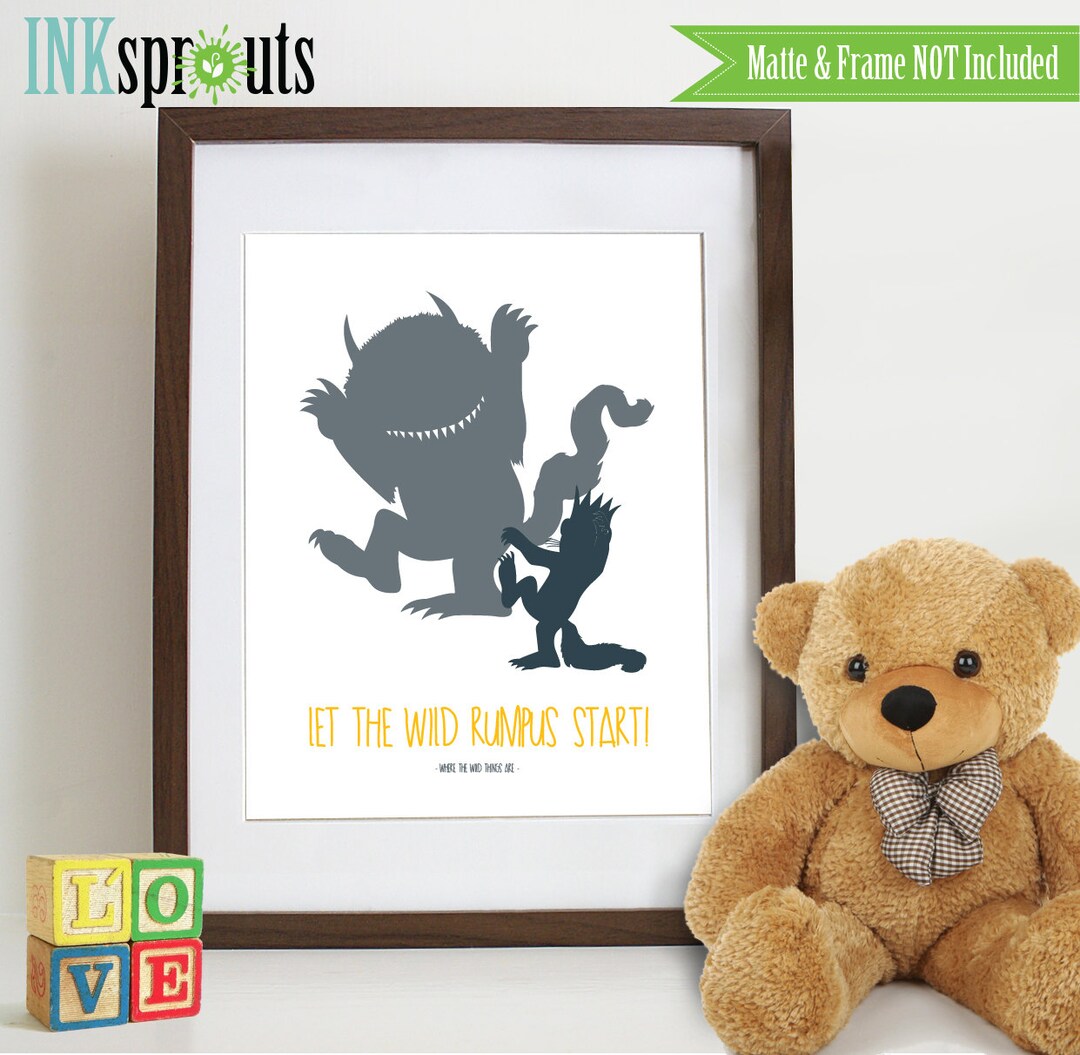 INSTANT DOWNLOAD - Where the Wild Things Are Inspired Print, Let the ...
