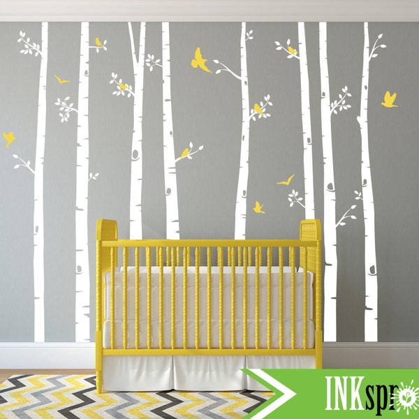 Birch Tree Decal - Etsy