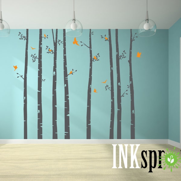Birch Tree Decal - Etsy