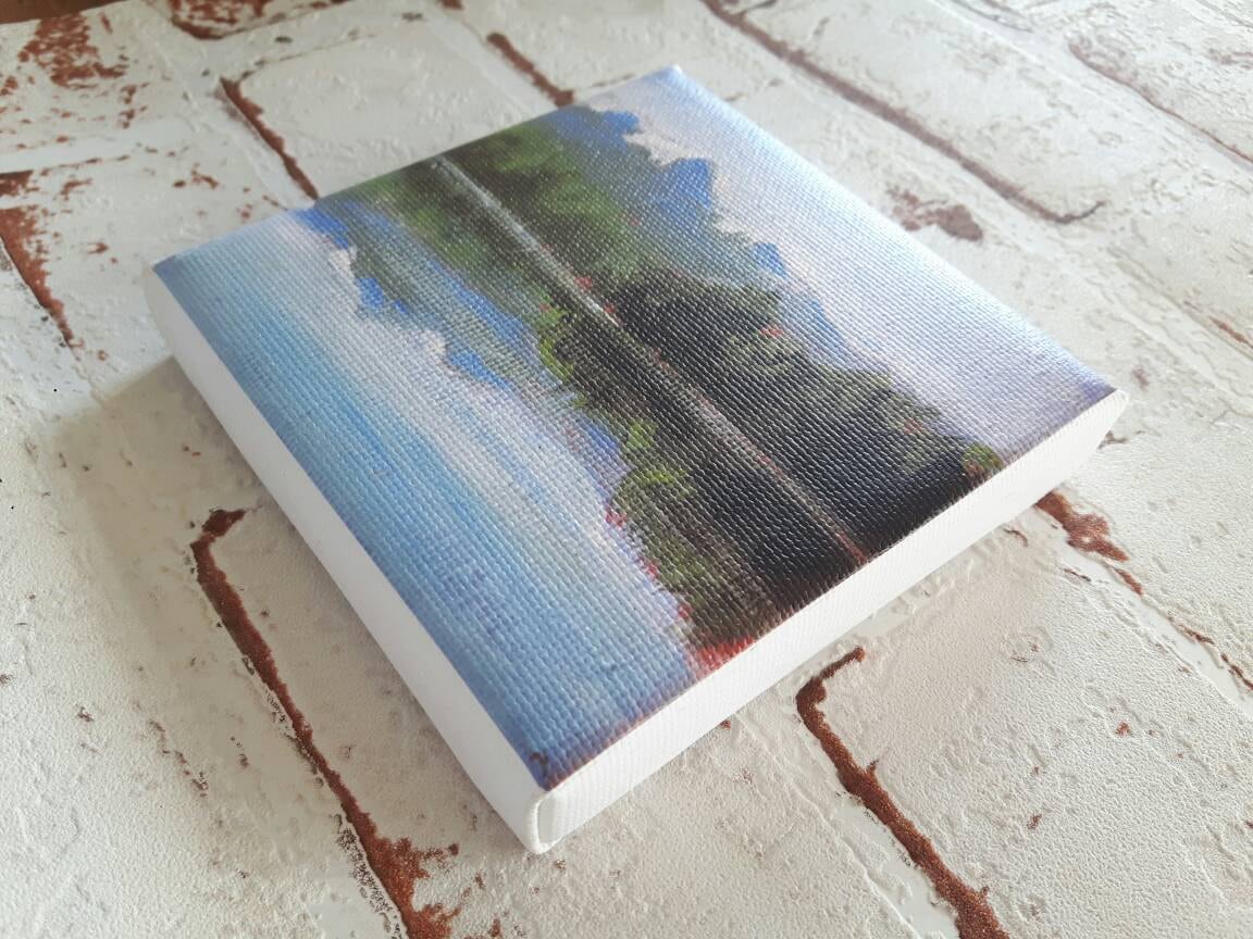 Small Canvas Print Landscape Painting Mountain Print Print - Etsy
