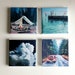 Small Cloud Print Print on Canvas Tiny Painting Small - Etsy