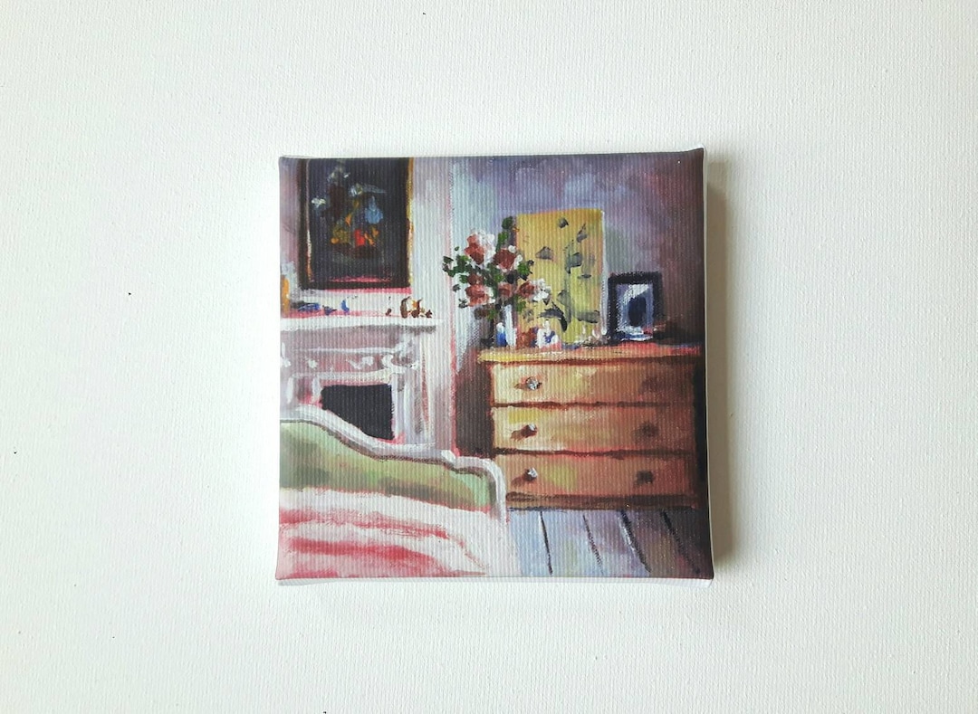 Small Canvas Print, Camping Painting , Mountain Print, Print Canvas ...