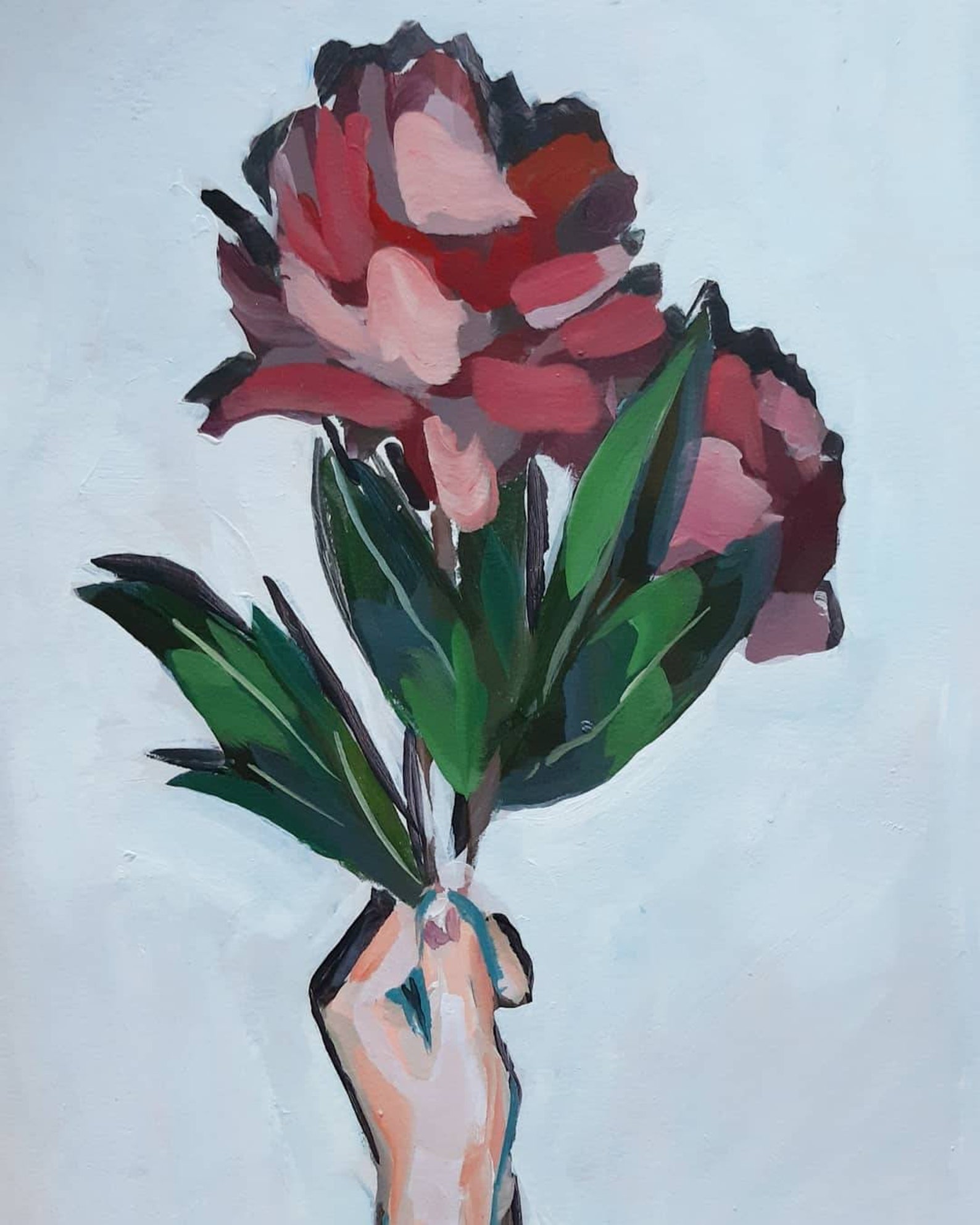 Flower Painting Acrylic Painting Small Painting Painting on - Etsy