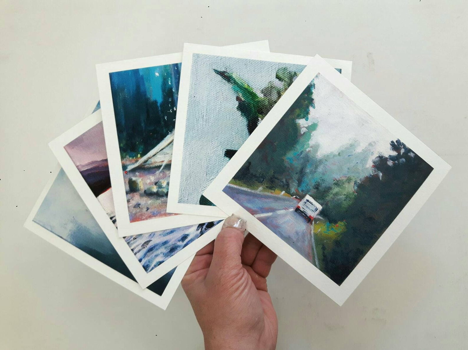 Small Canvas Print Girl Painting Wanderlust Print Mountain | Etsy