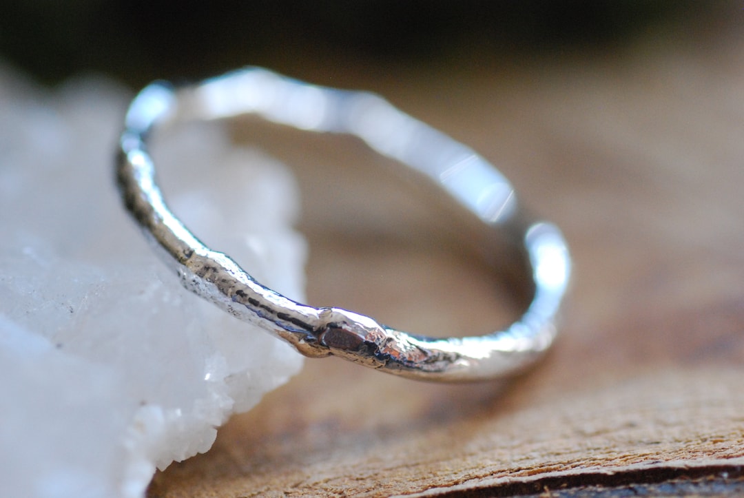 Abstract Sterling Silver Ring, 2 Mm Melted Organic Band, Smelted Rustic ...
