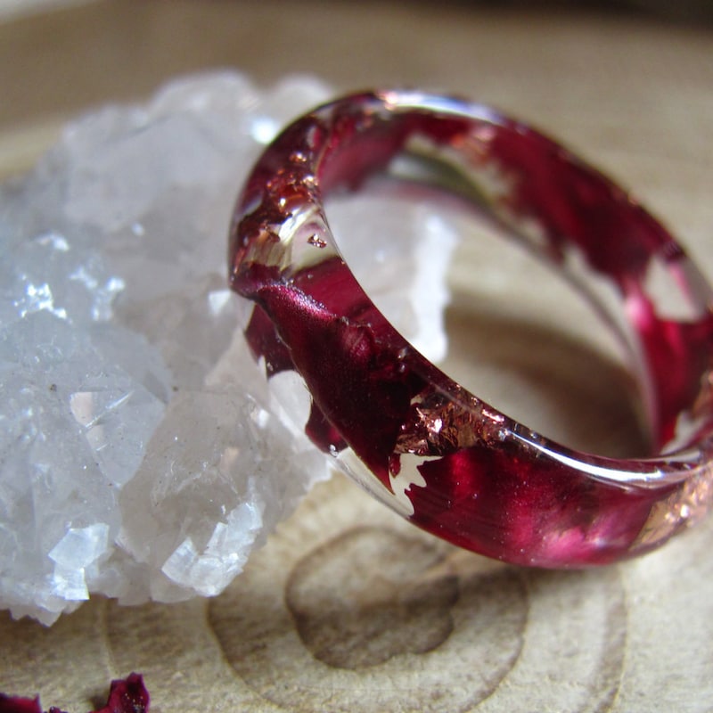 Burgundy Ring - Etsy