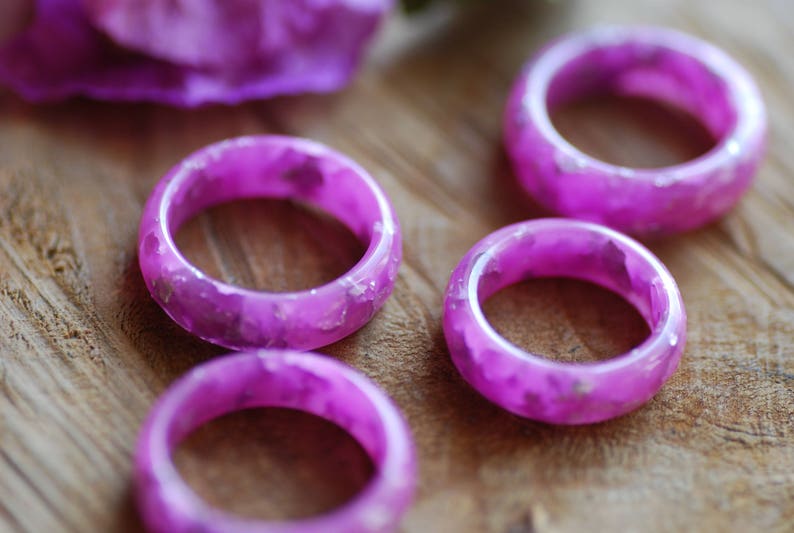 Pastel Pink Stacking Ring Silver Stackable Ring Pink Ring | Etsy