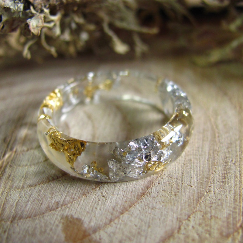 Clear Resin Ring - Etsy