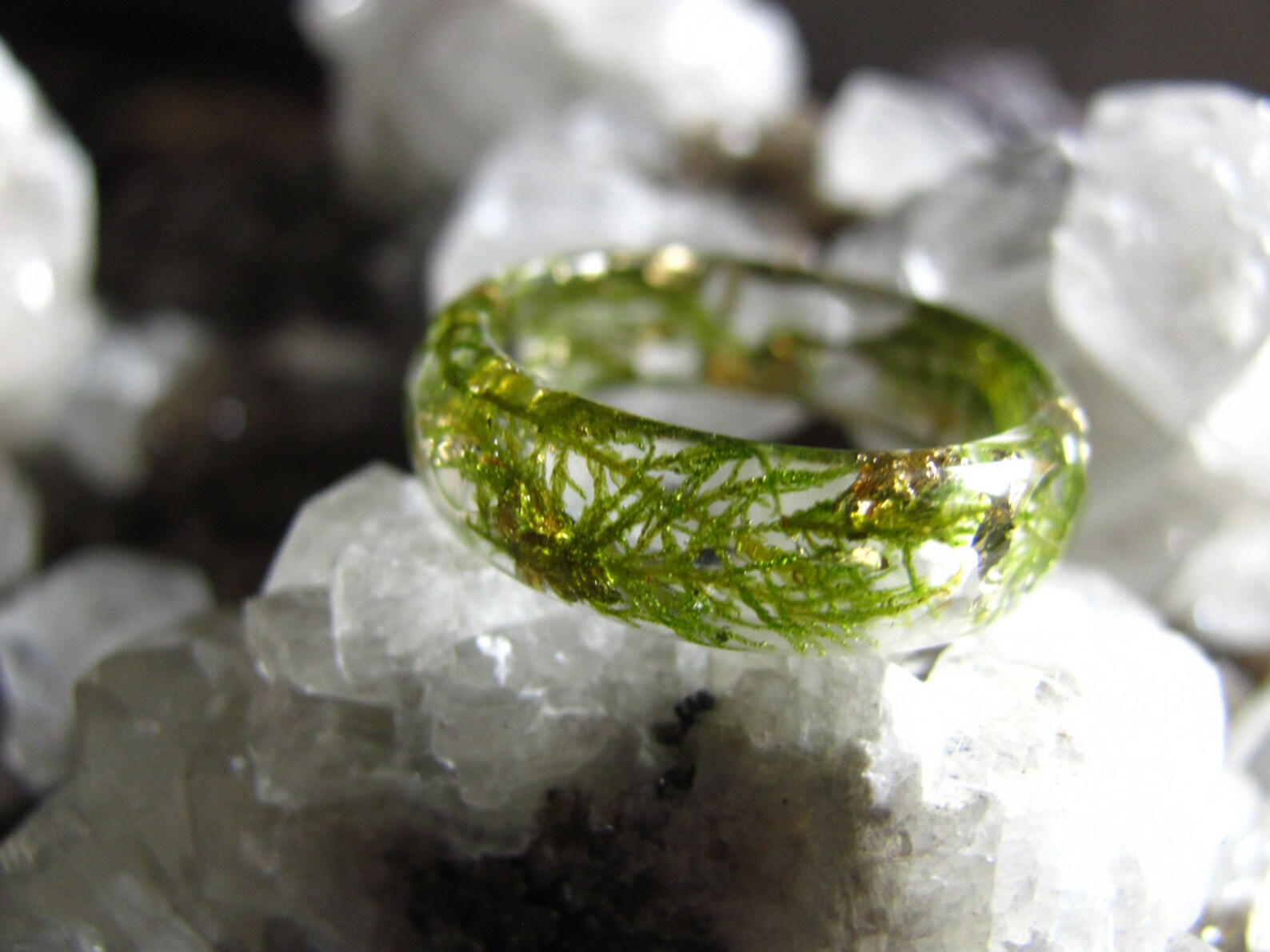 Real Moss Ring Nature Ring Gold Moss Ring Green Resin Ring - Etsy Australia