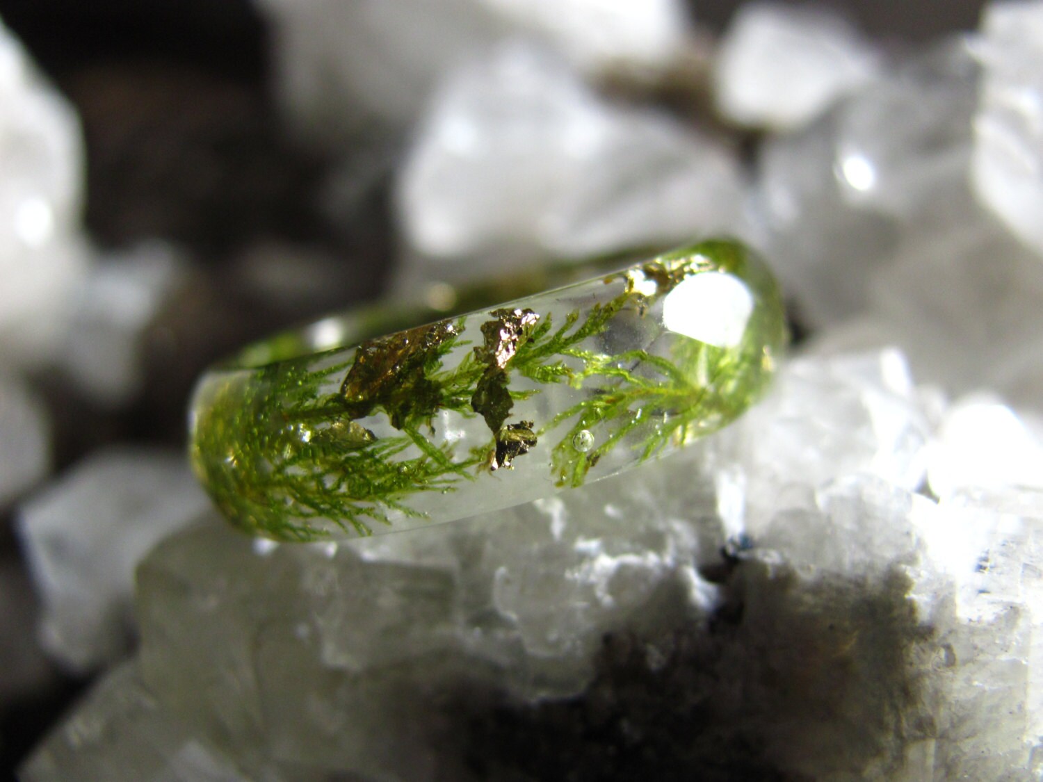 Real Moss Ring Nature Ring Gold Moss Ring Green Resin Ring - Etsy Australia