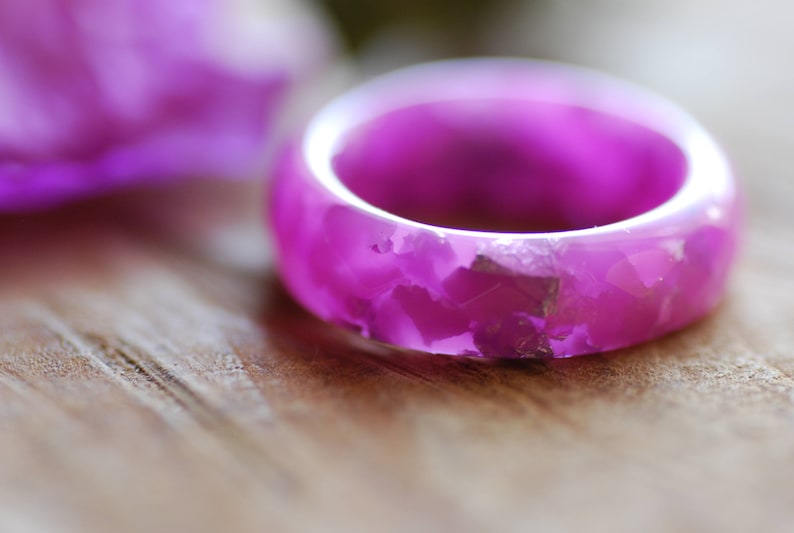 Pastel Pink Stacking Ring Silver Stackable Ring Pink Ring | Etsy