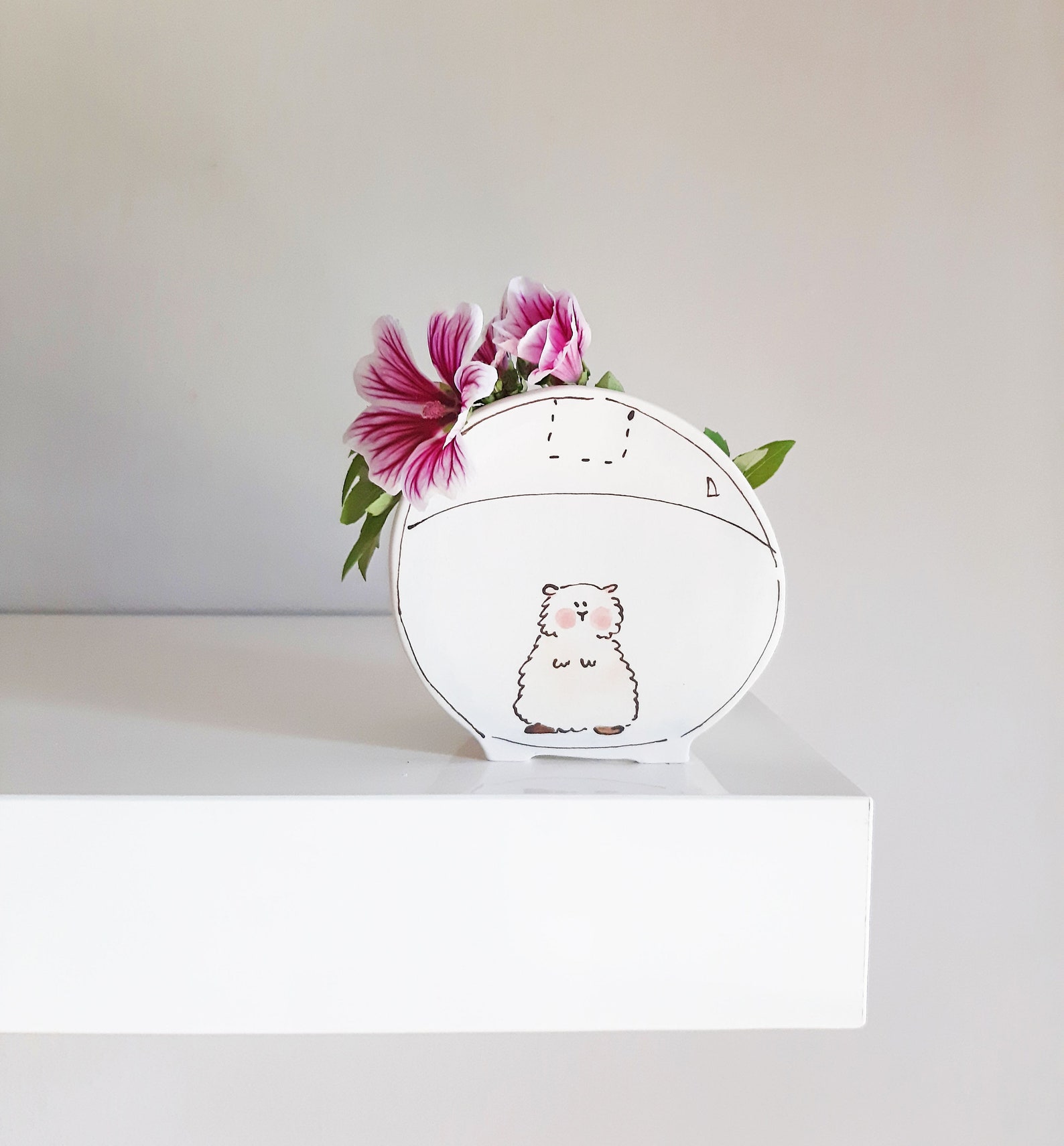 Small Ceramic Planter Hamster in a Ball - Etsy