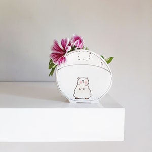 Small Ceramic Planter Hamster in a Ball - Etsy