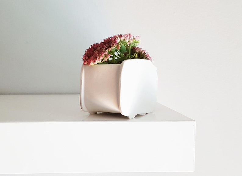 Small Red Planter. Perfect Cactus or Succulent Ceramic | Etsy