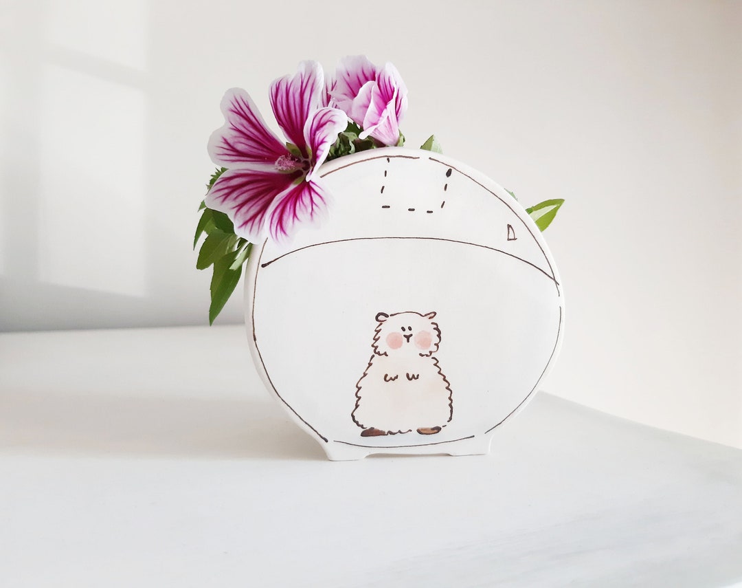 Small Ceramic Planter Hamster in a Ball - Etsy