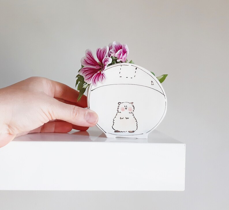 Small Ceramic Planter Hamster in a Ball - Etsy
