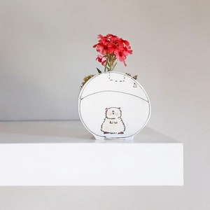 Small Ceramic Planter Hamster in a Ball - Etsy