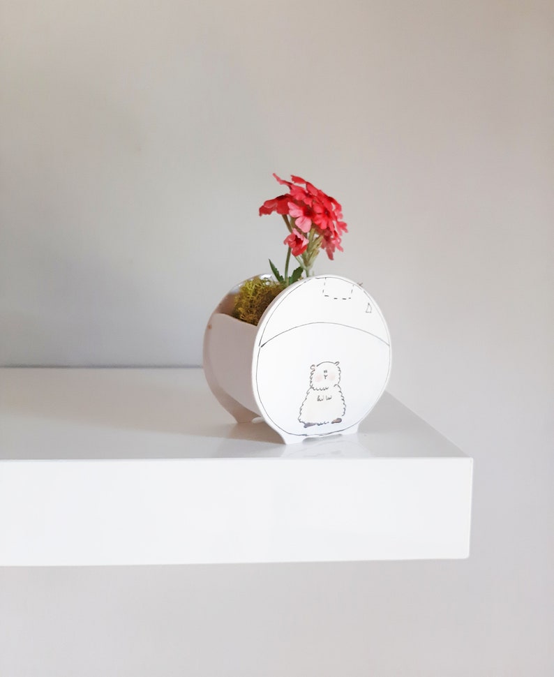 Small Ceramic Planter Hamster in a Ball | Etsy