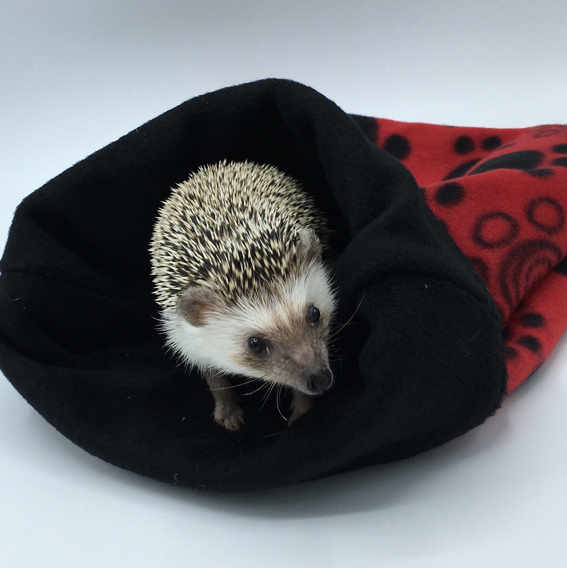 Fleece Sleep Sack Cuddle Sack Red and Black Paw Prints for | Etsy