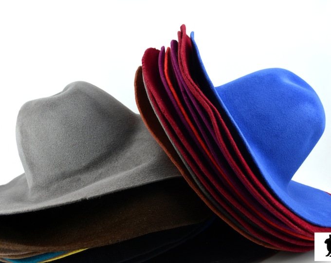 Rabbit Fur Felt Capelines | Velour Finish - Etsy