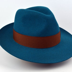 Womens Fedora | the PINNACLE | Teal Wide Brim Fedora Hat for Women ...