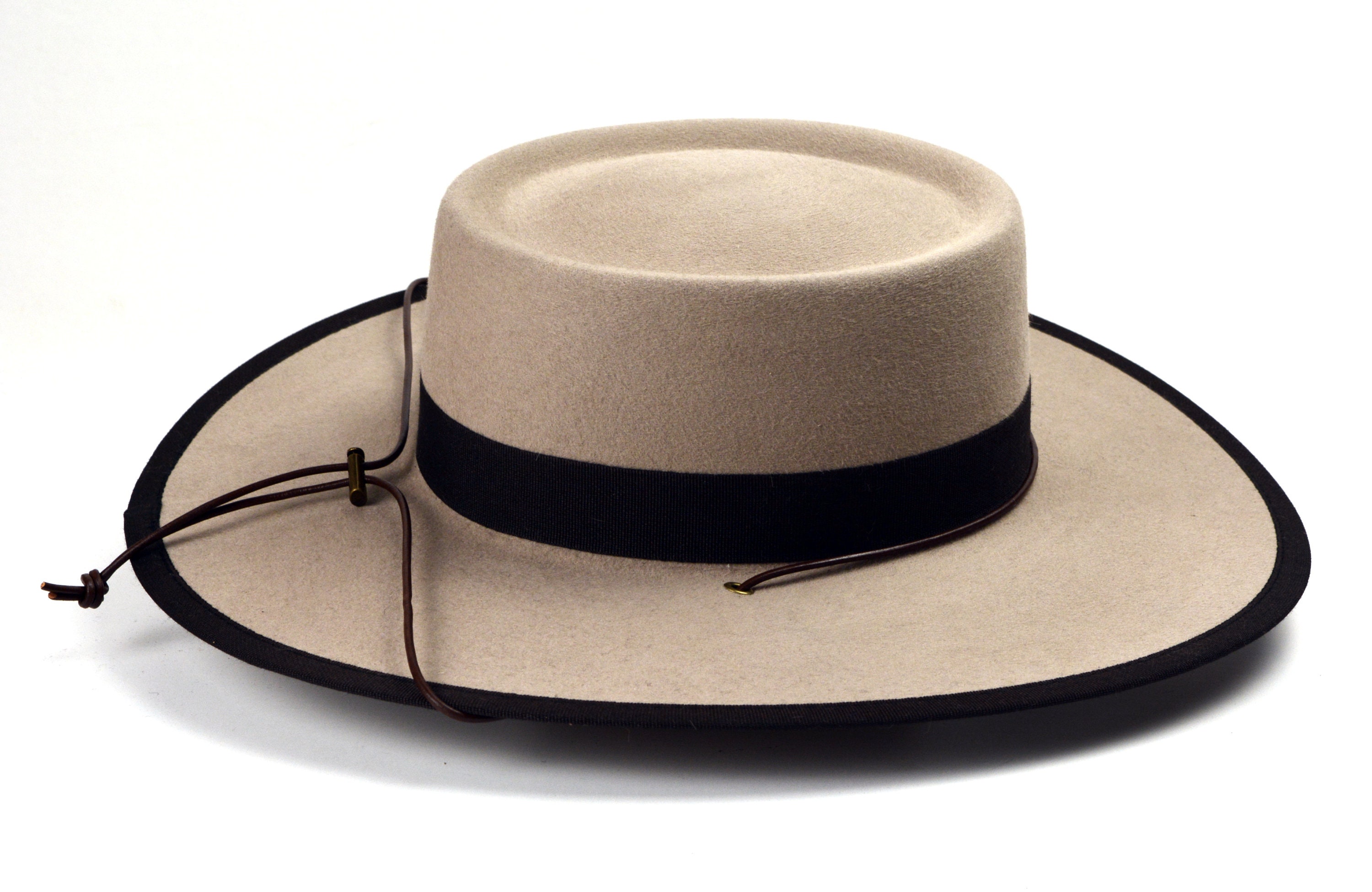 Bolero Hat the BUCKAROO Beige Fur Felt Vaquero Crown Wide - Etsy Hong Kong