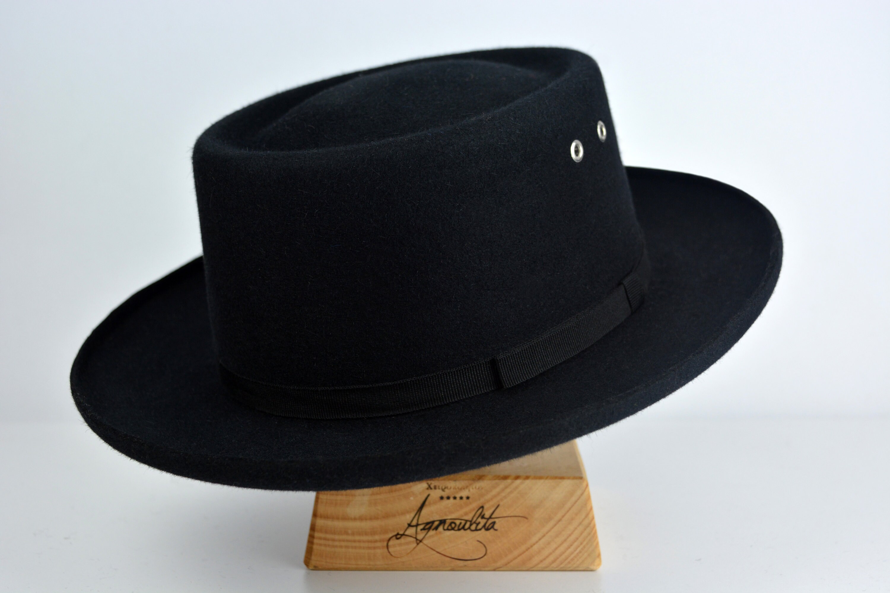 Fedora The FOUNDER Black Fedora Hat For Men Mens Fedora | Etsy