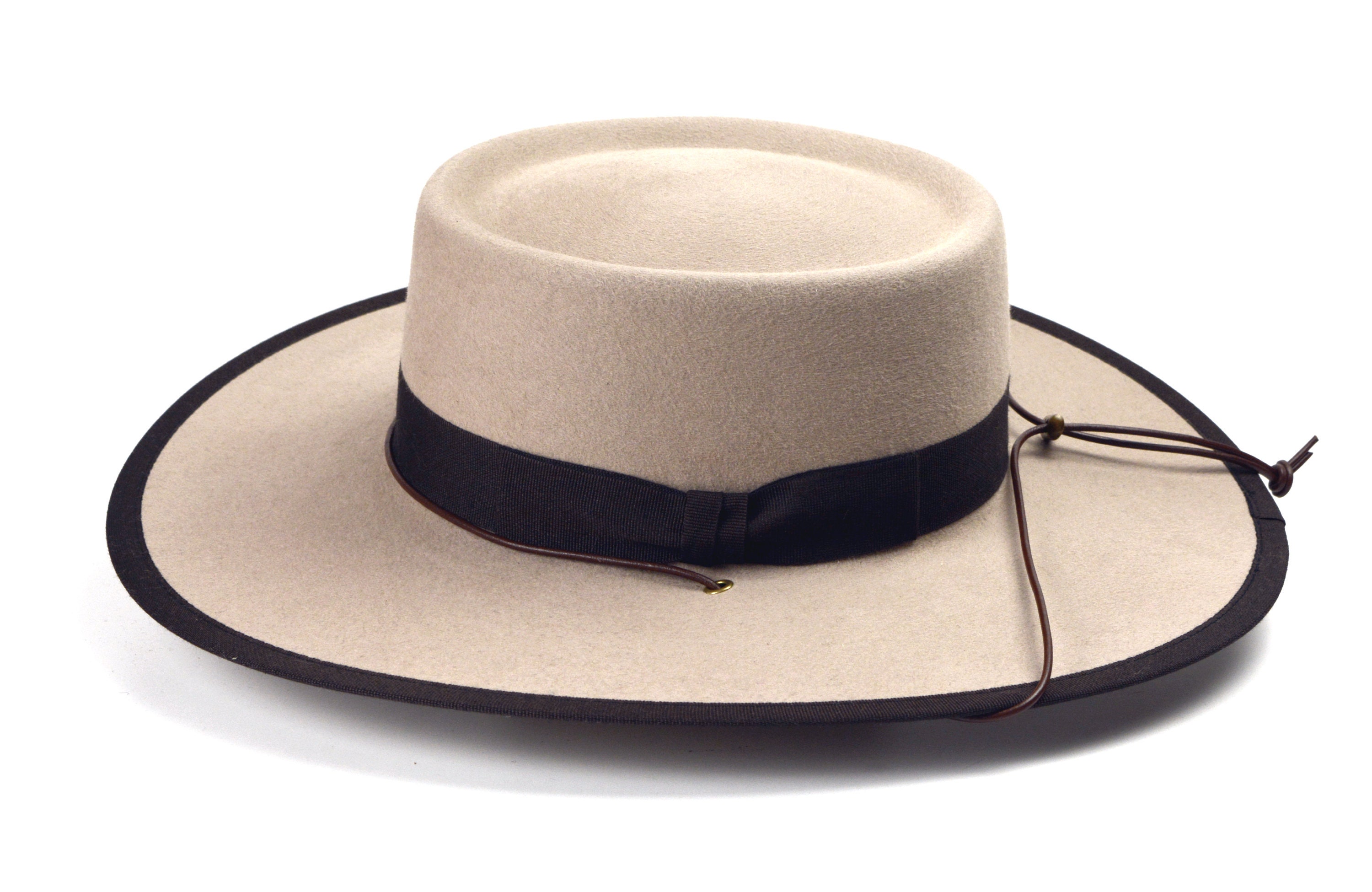 Bolero Hat the BUCKAROO Beige Fur Felt Vaquero Crown Wide - Etsy Hong Kong
