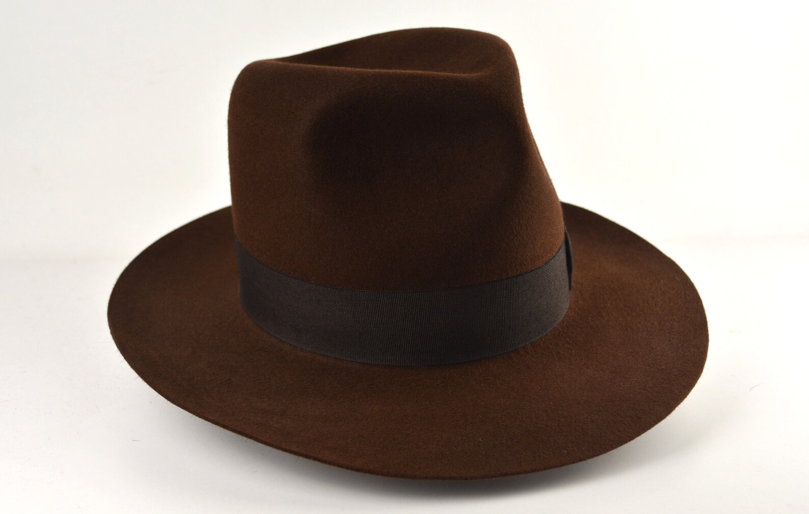 Fedora the RAIDER Brown Wide Brim Hat Men Fedora Hat for - Etsy