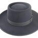 The Oppenheimer: Cinematic Wide-brim Porkpie Hat in Slate Grey With Ash ...