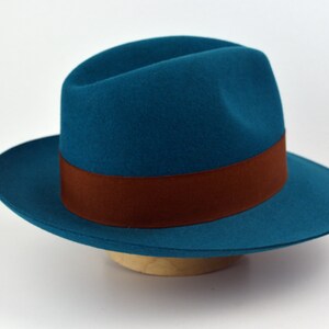 Womens Fedora | the PINNACLE | Teal Wide Brim Fedora Hat for Women ...