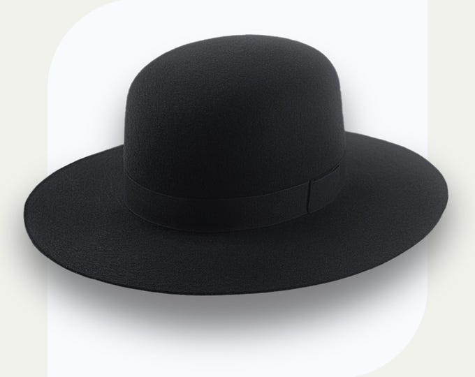 Brown Round Top Hat With Pins and Ribbon (size Large) - Etsy