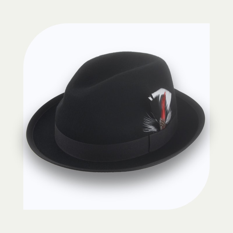 Men Trilby Fur Fedora Hat - Etsy