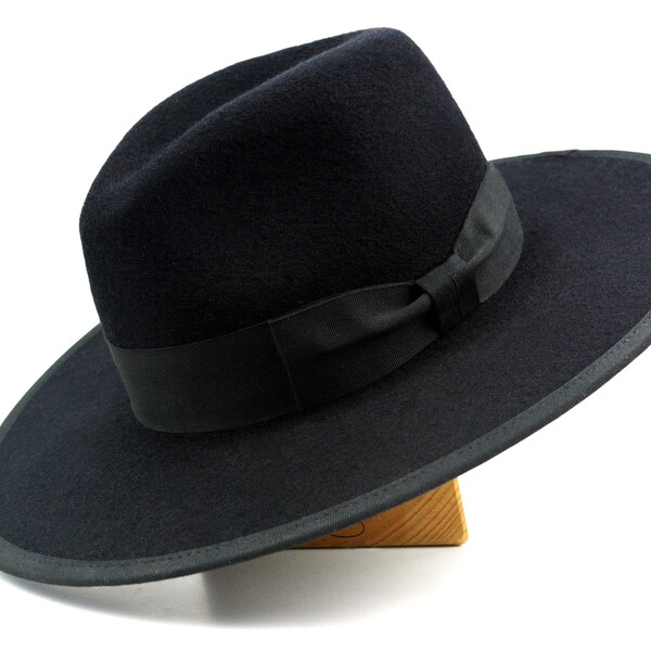 Wide Brim Fedora - Etsy