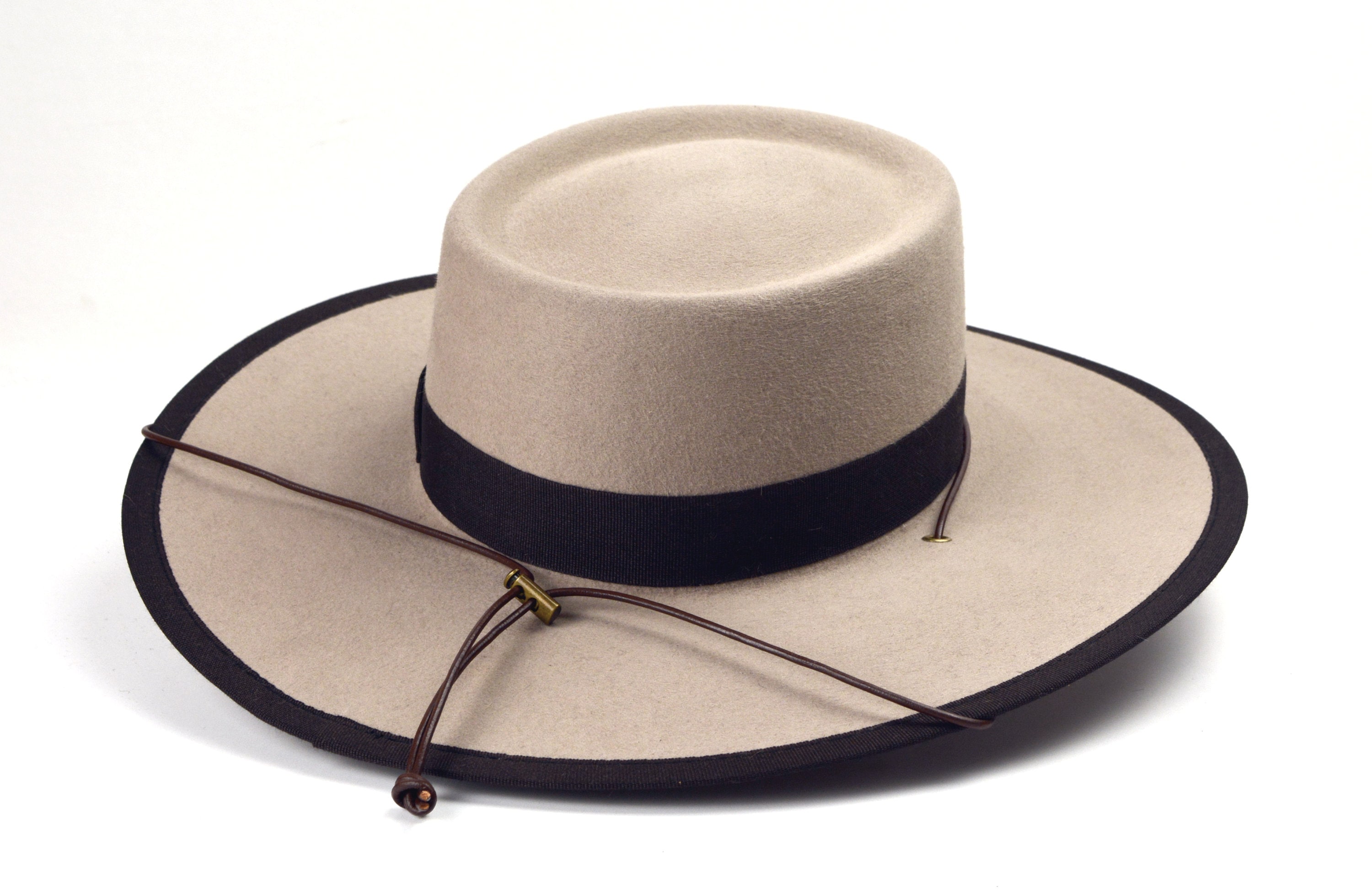 Bolero Hat the BUCKAROO Beige Fur Felt Vaquero Crown Wide - Etsy Hong Kong