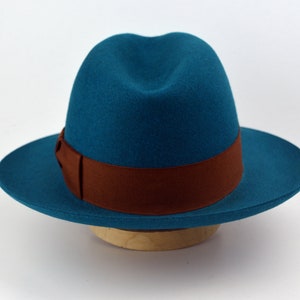 Womens Fedora | the PINNACLE | Teal Wide Brim Fedora Hat for Women ...