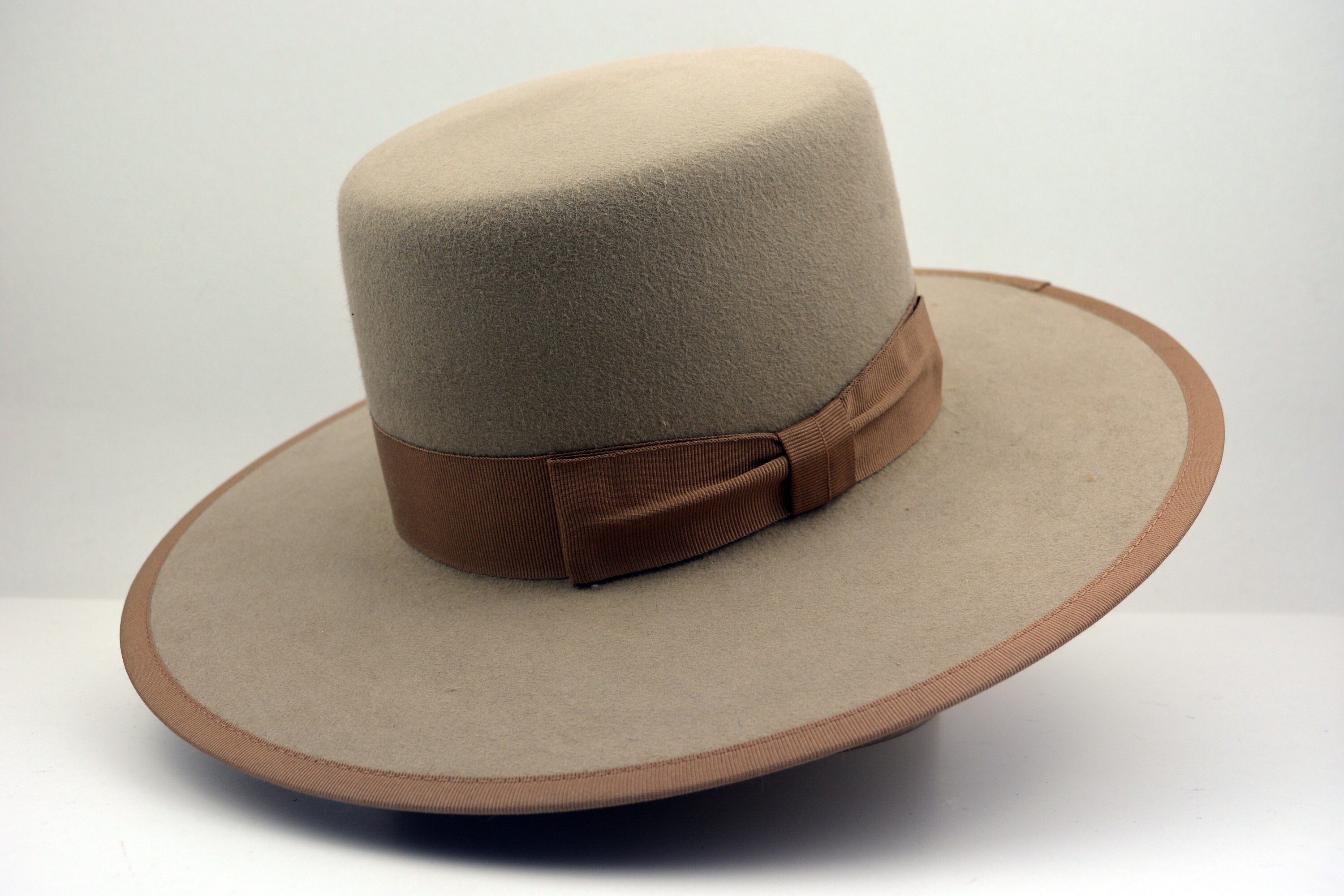 The Nomad Rabbit Fur Felt Amish Crown Bolero Hat Wide Brim | Etsy